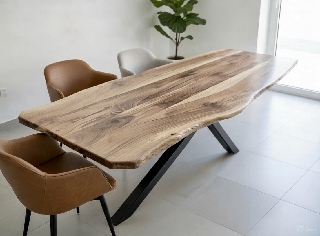 Table A Manger Noyer Massif